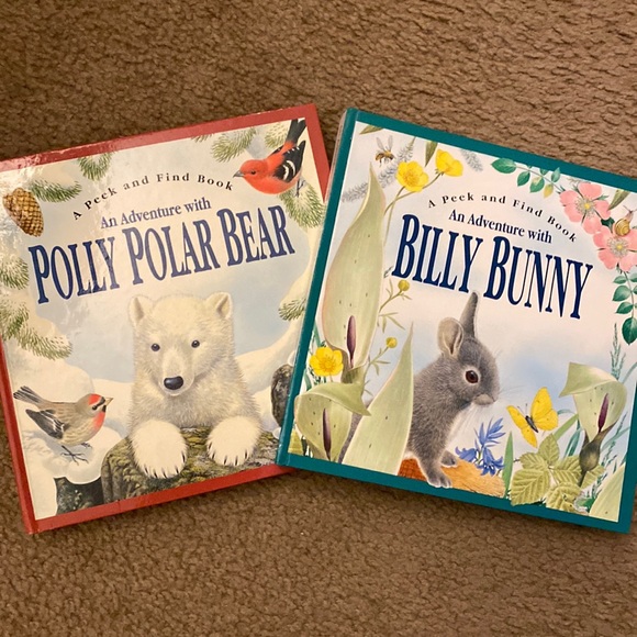 Vintage | Toys | Peek And Find Adventure Books Polly Polar Bear Billy ...
